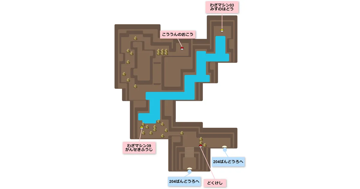 【ダイパリメイク】荒れた抜け道のマップと出現する野生のポケモン、発生するイベントまとめ【ポケモンBDSP】 – 攻略大百科